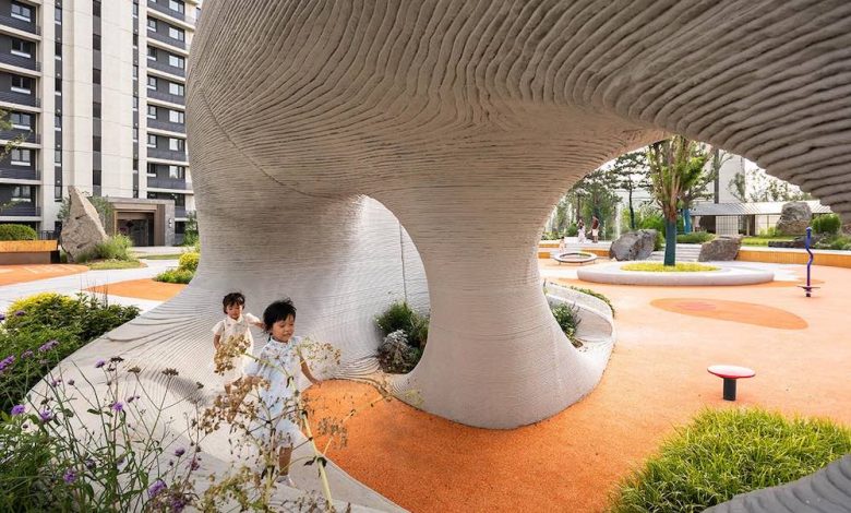 3D printed cave structures adorn new playground in China Construction ...
