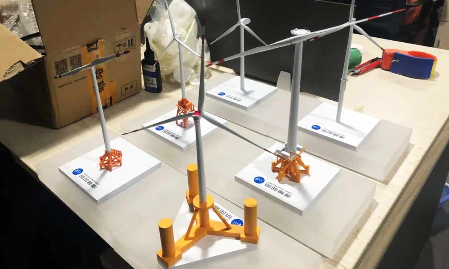 SLA 3D Printed Wind Turbine Power Plant Model - FacFox