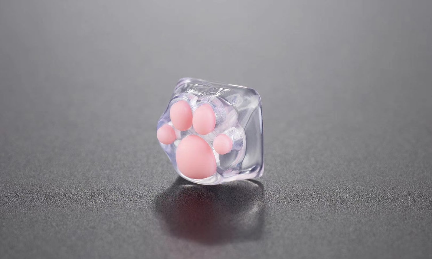 DLP 3D Printed Transparent Cat Paw Keycap with Elastic Silicone ...