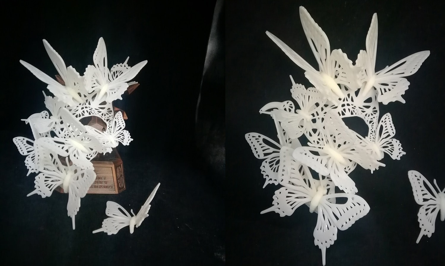 SLA 3D Printed Custom Butterfly Mask for Masquerade - FacFox