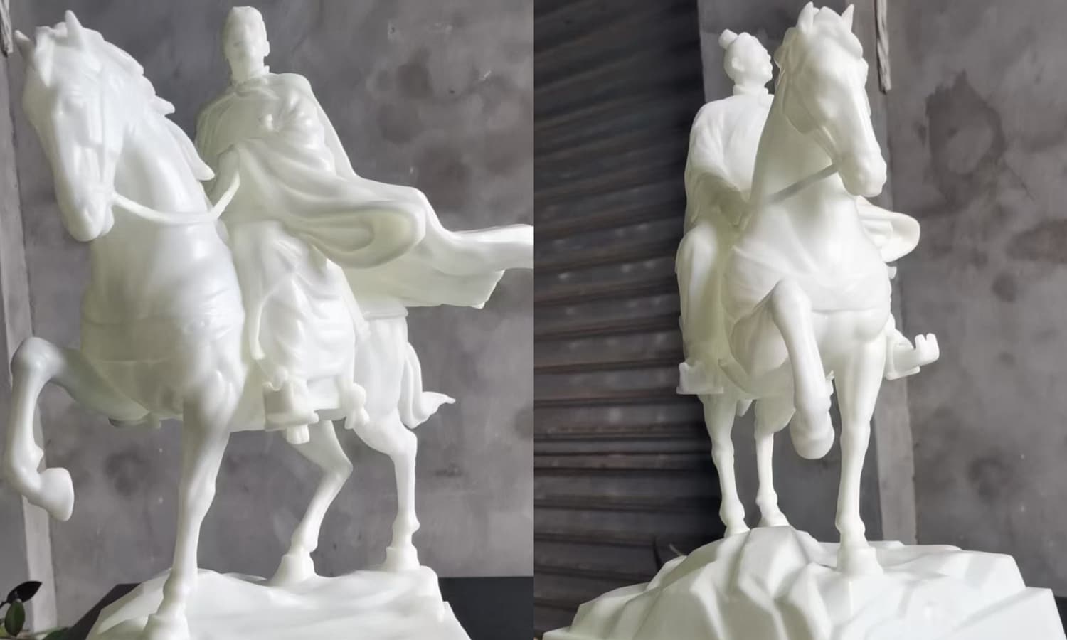 SLA 3D Printed 50cm Ancient Chinese Artist Resin Statue - FacFox
