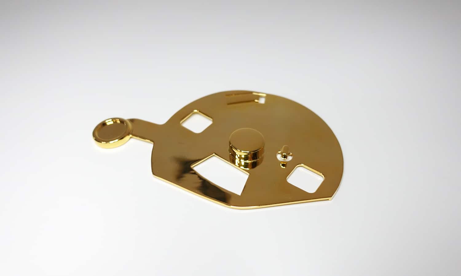 SLM 3D Printed 18K Gold Plated Brass Sample - FacFox