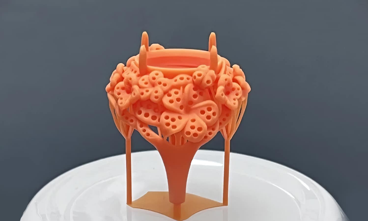 DLP 3D Printed Delicate Clawed Collet Ring Setting Resin Prototypes ...