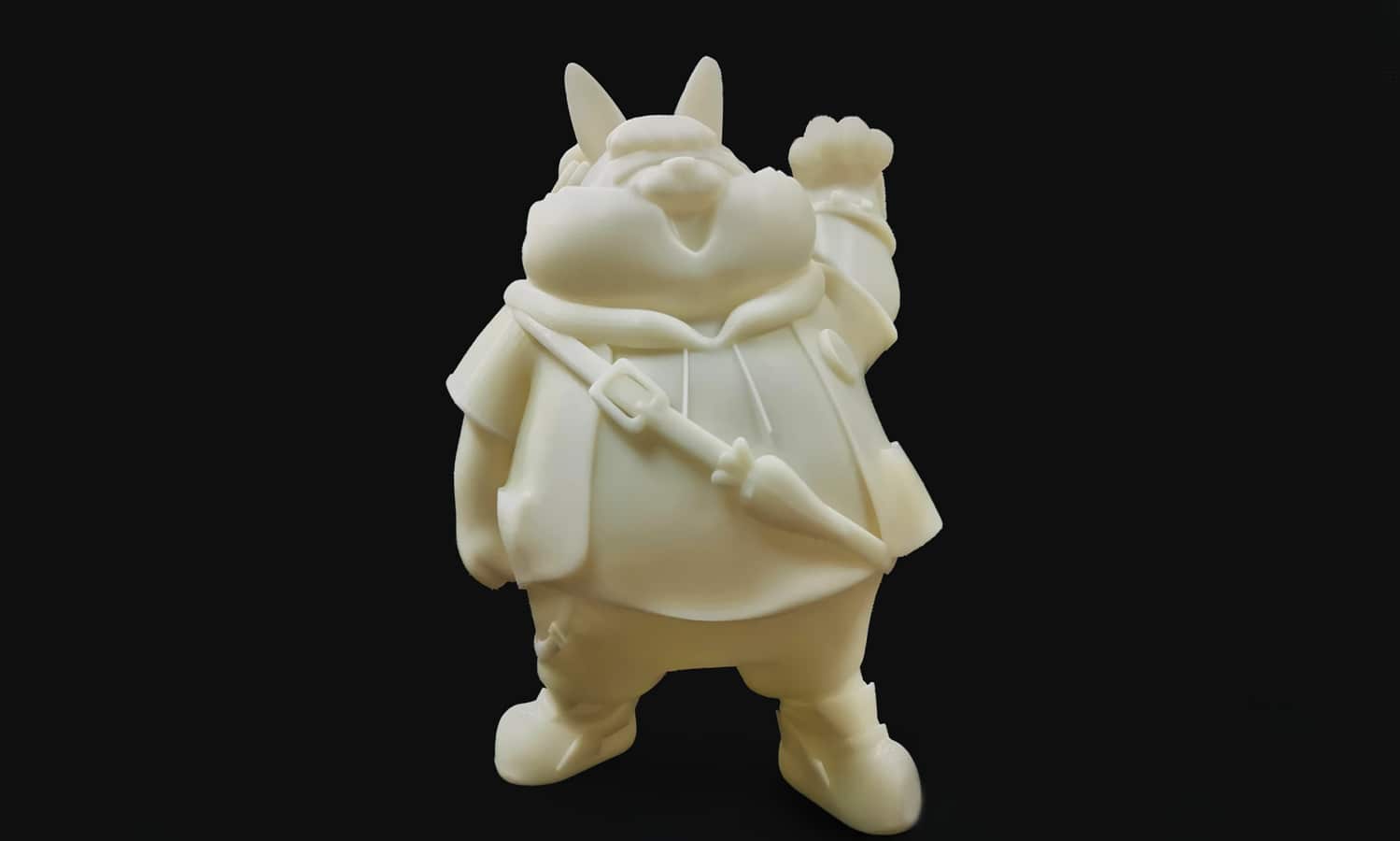 SLA 3D Printed Chubby Rabbit Resin Garage Kit - FacFox