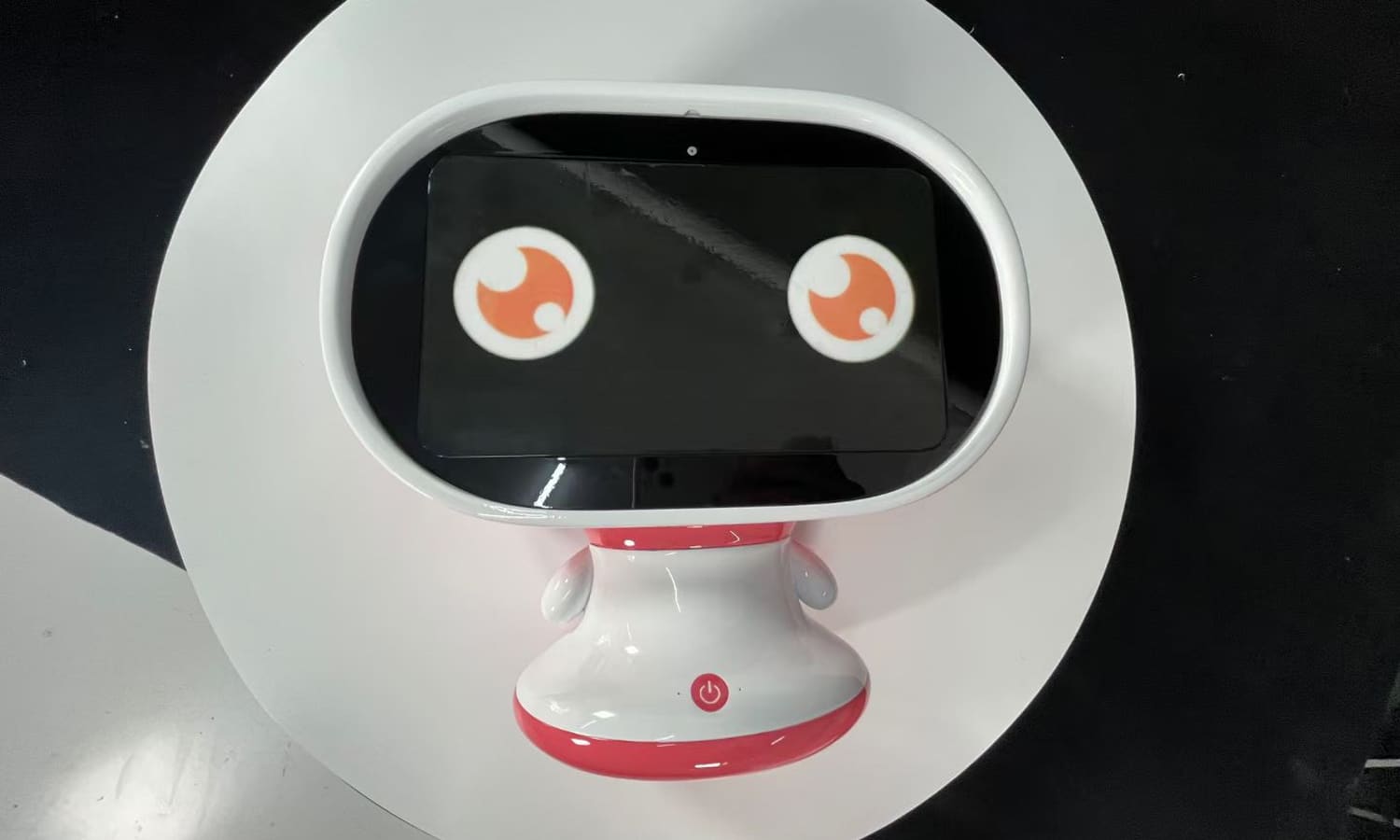 SLA 3D Printed Pink and White Smart Robot Display Model - FacFox