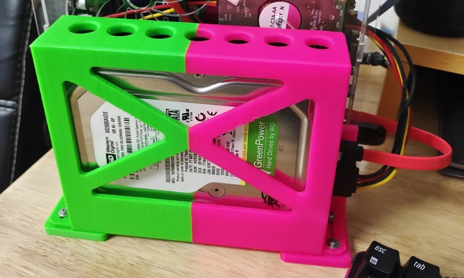 FDM 3D Printed and Laser Cut Plastic NAS Housing - FacFox