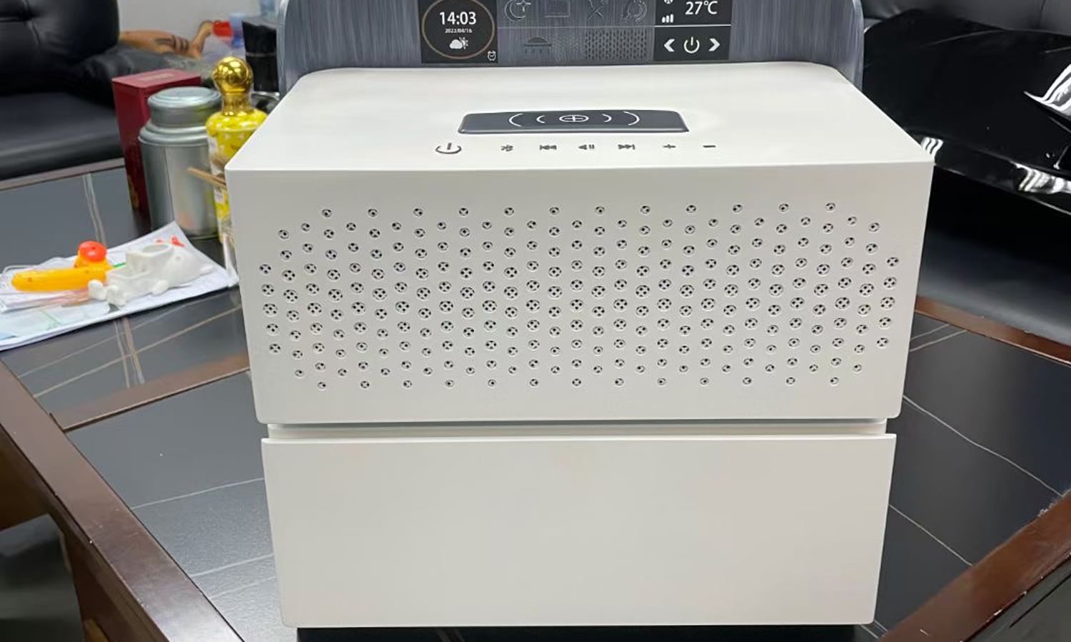 SLA 3D Printed Cabinet Prototype with Audio and Wireless Charger ...