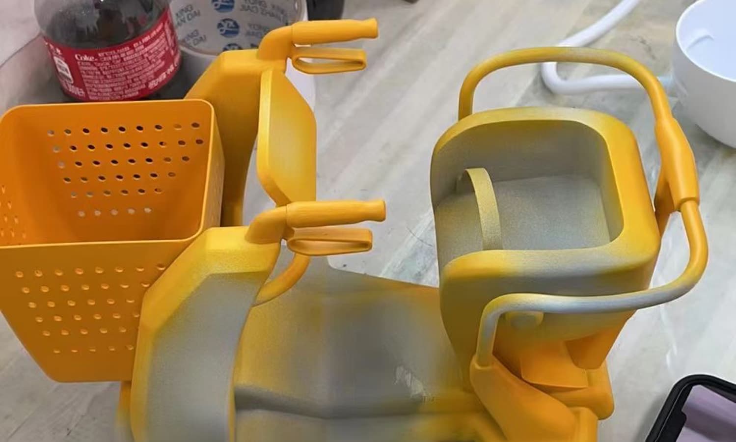 SLA 3D Printed Electric Motorbike Scaled-down Resin Prototype - FacFox