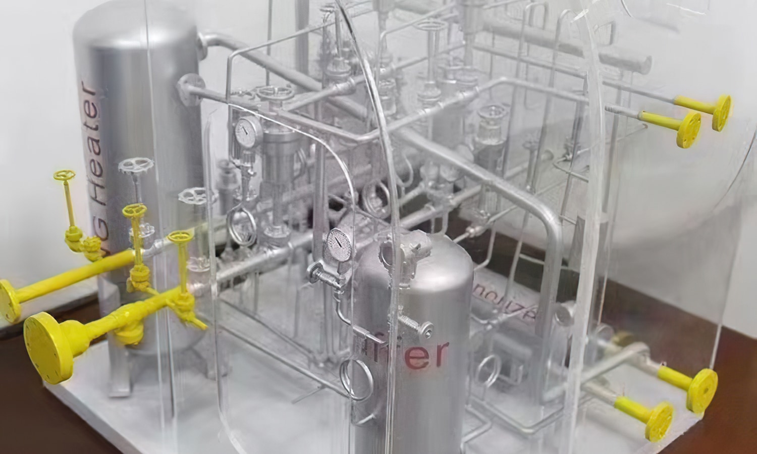 SLA 3D Printed Factory Pipes and Device Scaled-down Model - FacFox