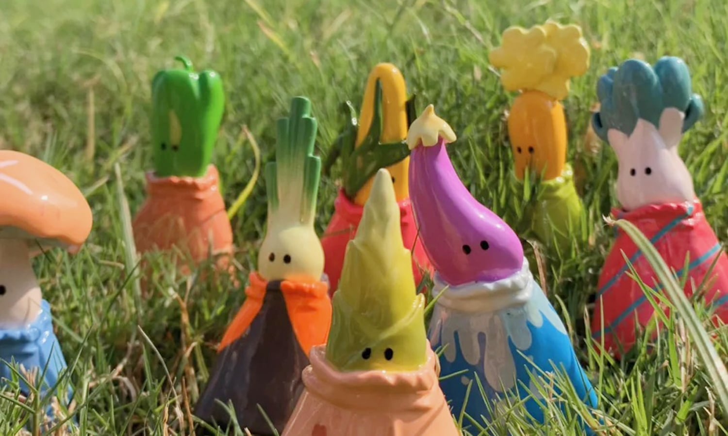 SLA 3D Printed Vegetable Guys Resin Figurines - FacFox