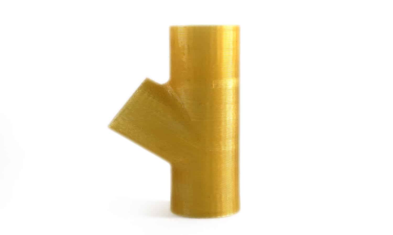 FDM 3D Printed Ultem 1010 3-Way Pipe Connector Sample Part - FacFox