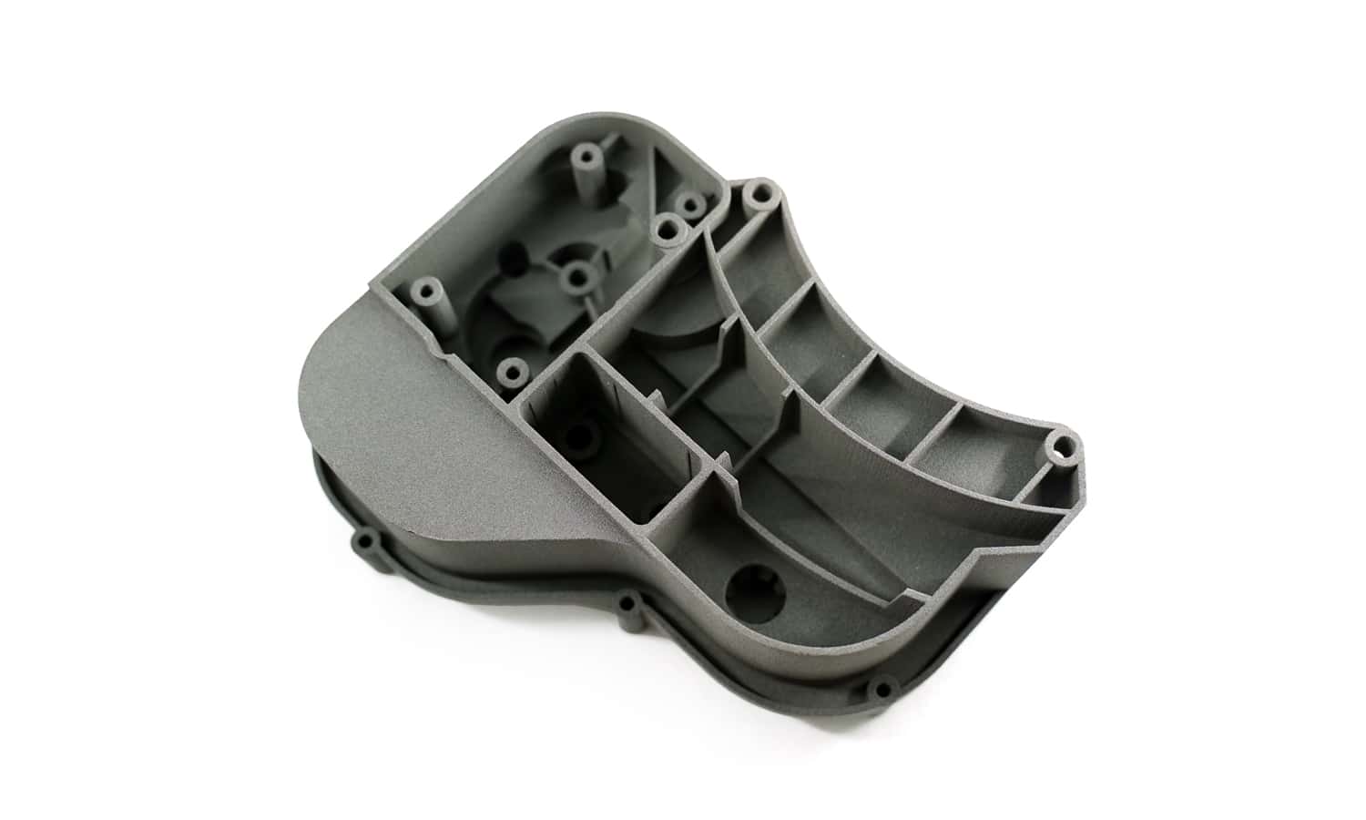 SLS 3D Printed Formlabs Grey Nylon Mechanical Part with Tapping Holes ...