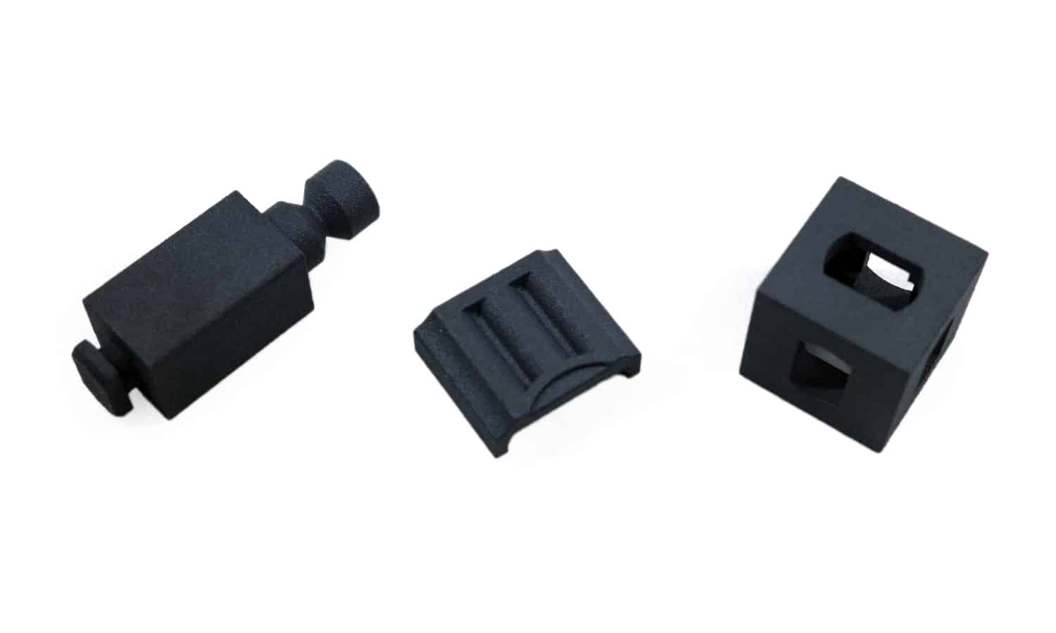 SLS 3D Printed PA12 Black Nylon Sample Parts - FacFox