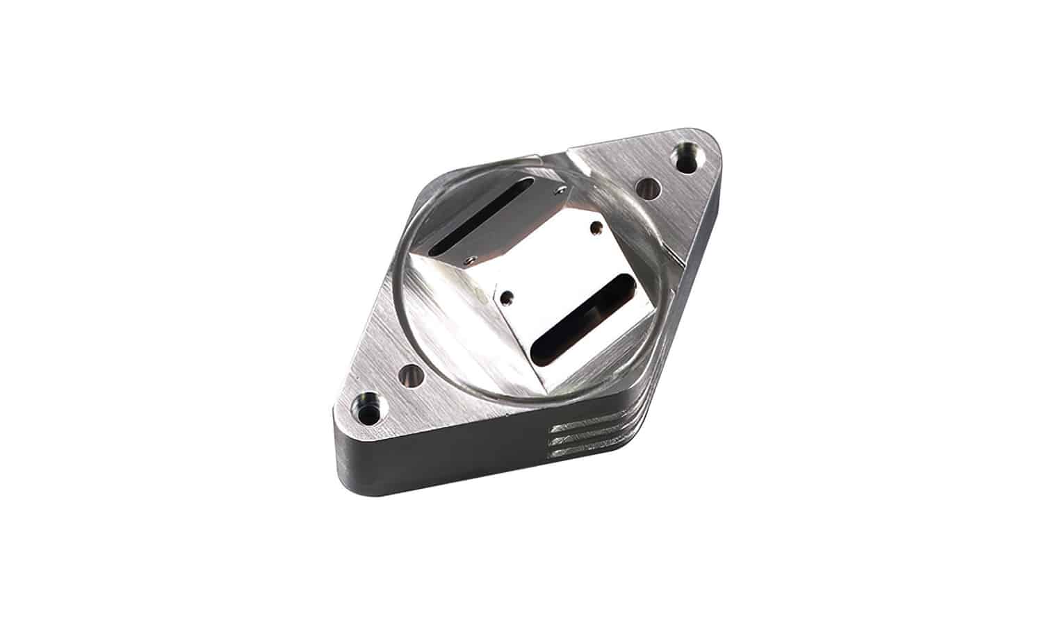 CNC Milled Aluminum Part with Brushed Surface