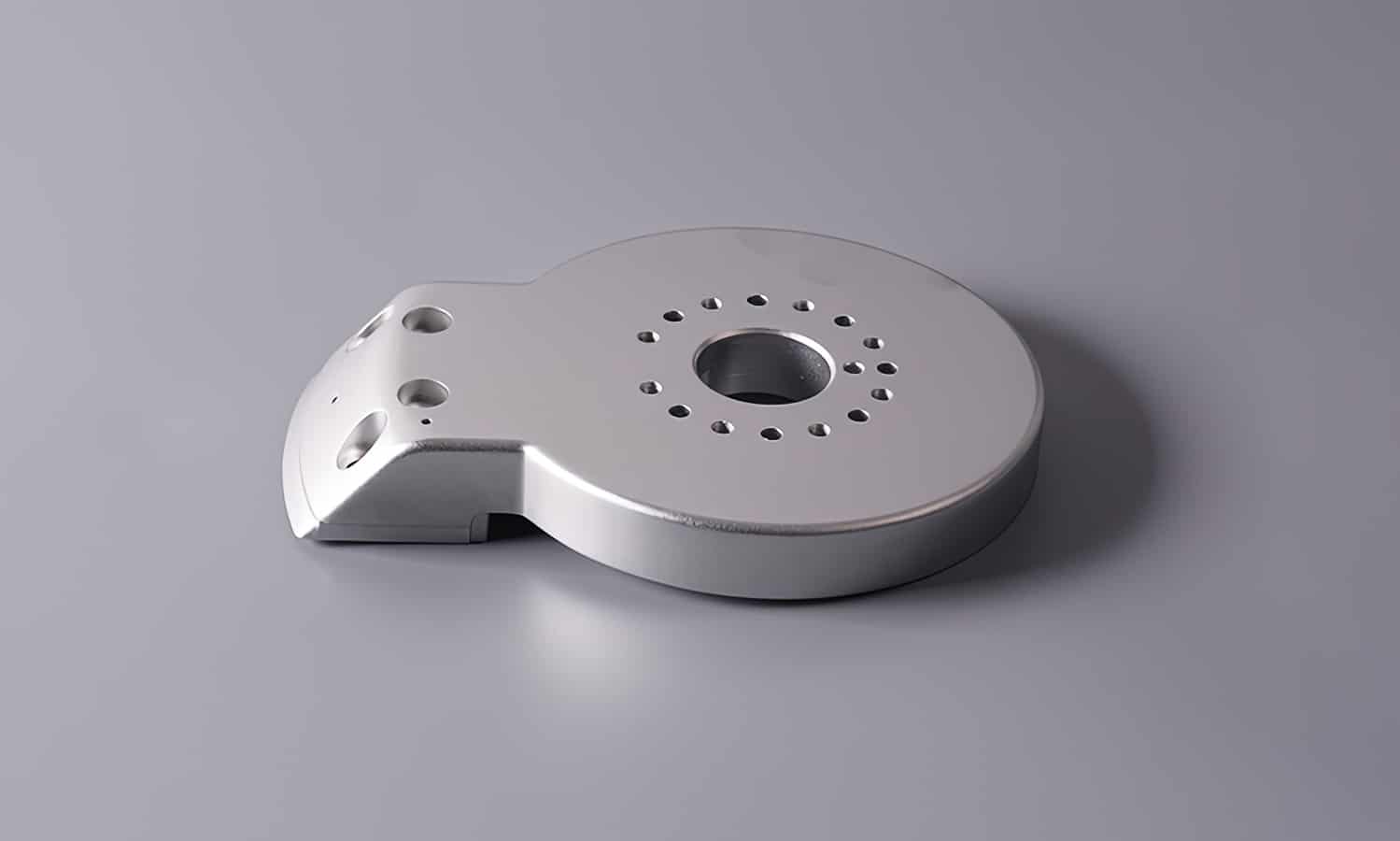 CNC Milled Modular Plate Aluminum Mechanical Part Drilled Holes