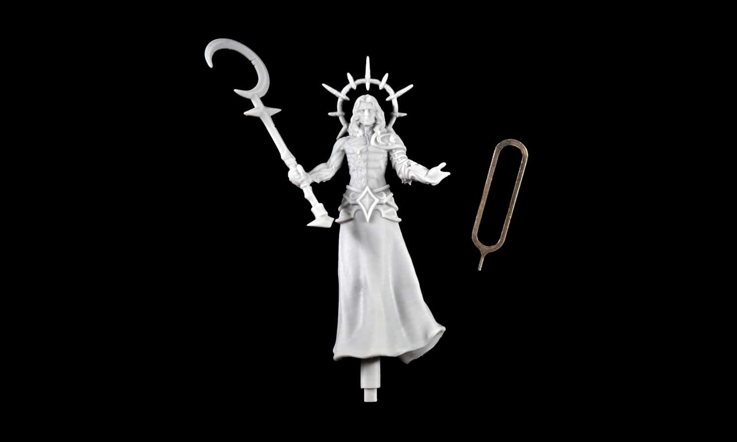 LCD 3D Printed Grey Resin RPG Minis Board Game Props