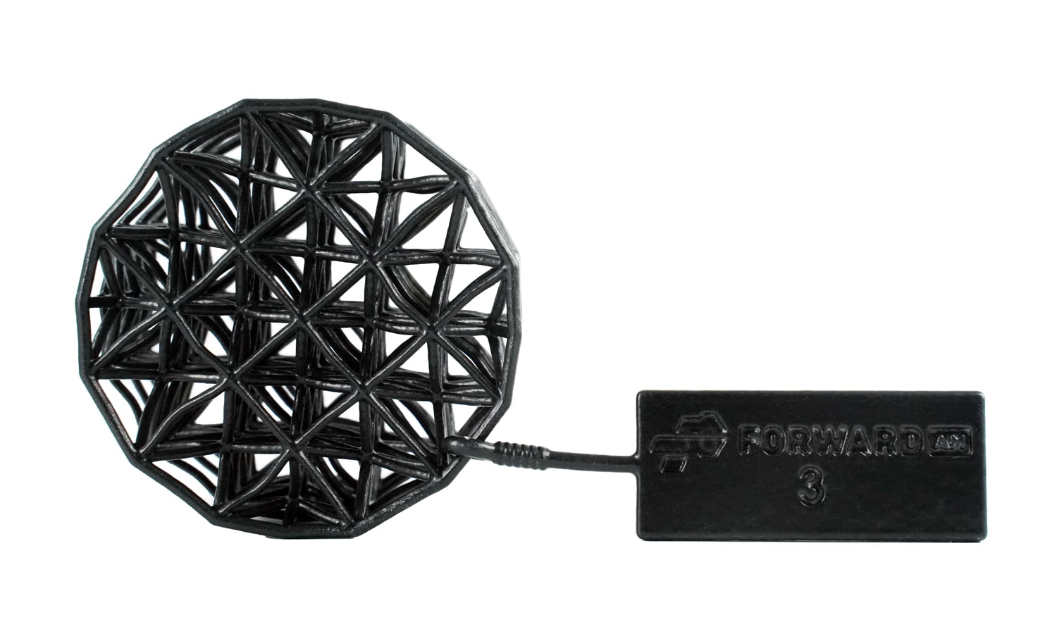 MJF 3D Printed TPU Strut Lattices Vapor Smoothed Dyed Black