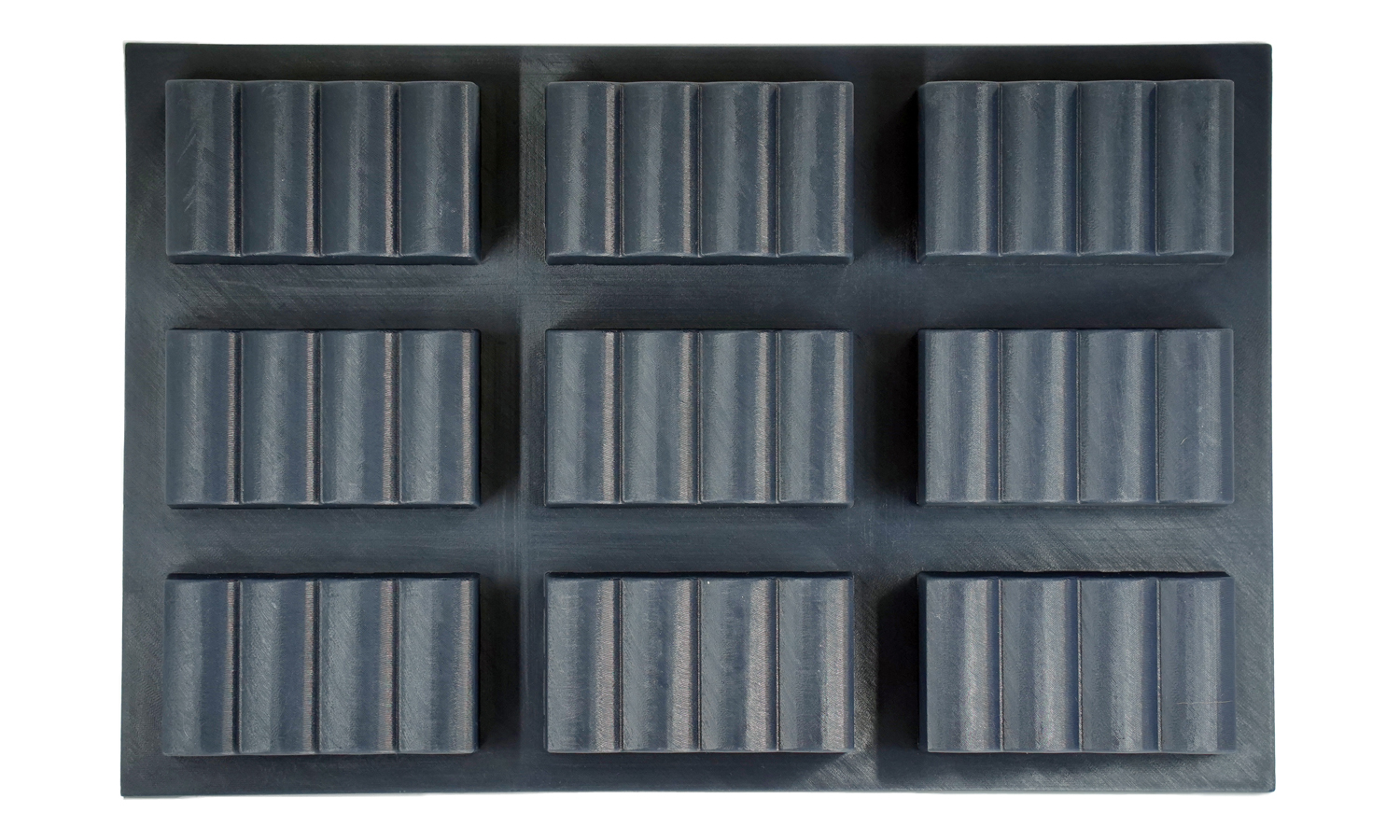 SLA 3D Printed Dark Tough Resin Panel Fine Polished - FacFox