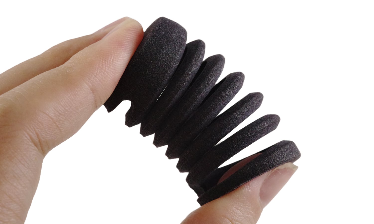 SLS 3D Printed PP Spring Dyed Black - FacFox