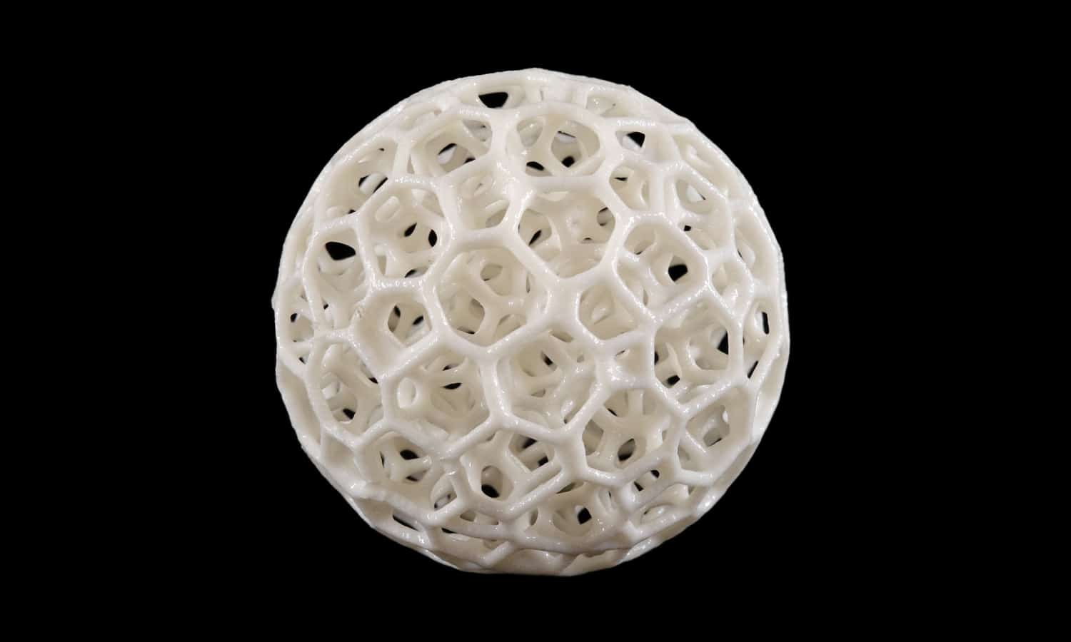 SLS 3D Printed Vapor Smoothed TPU Hollowed Ball - FacFox