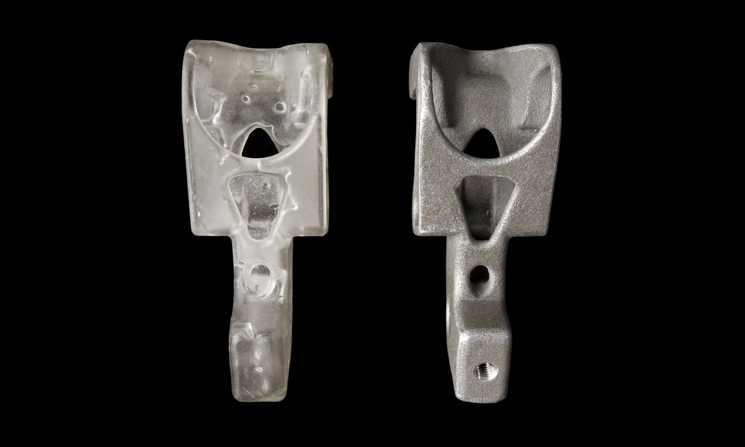 Topology Optimized Part Cast from SLA 3D Printed Resin Pattern