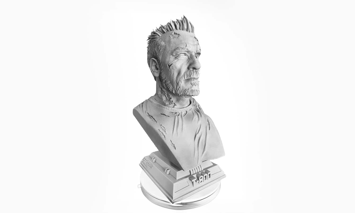 SLA 3D Print Terminator T800 Resin Bust Sculpture
