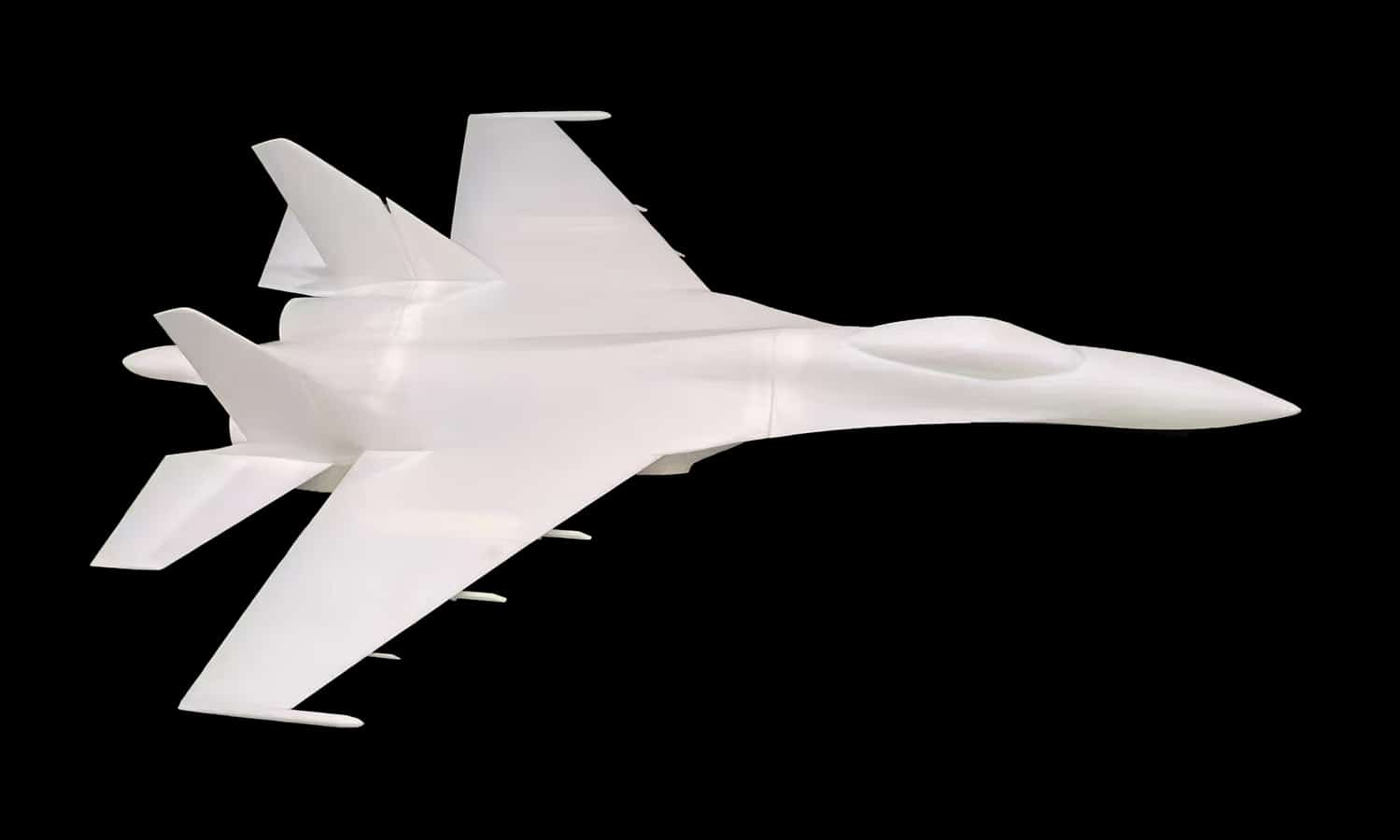 SLA 3D Printed Sukhoi Su-27 Fighter Jet Resin Garage Kit - FacFox