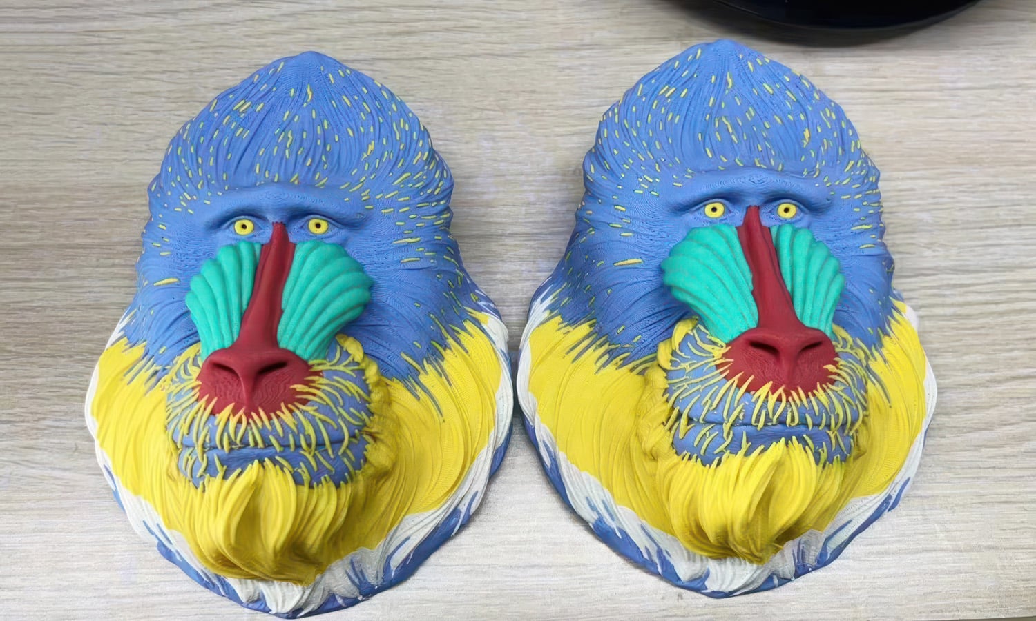 FDM 3D Printed Bambu Lab Multi-color Mandrill Model - FacFox