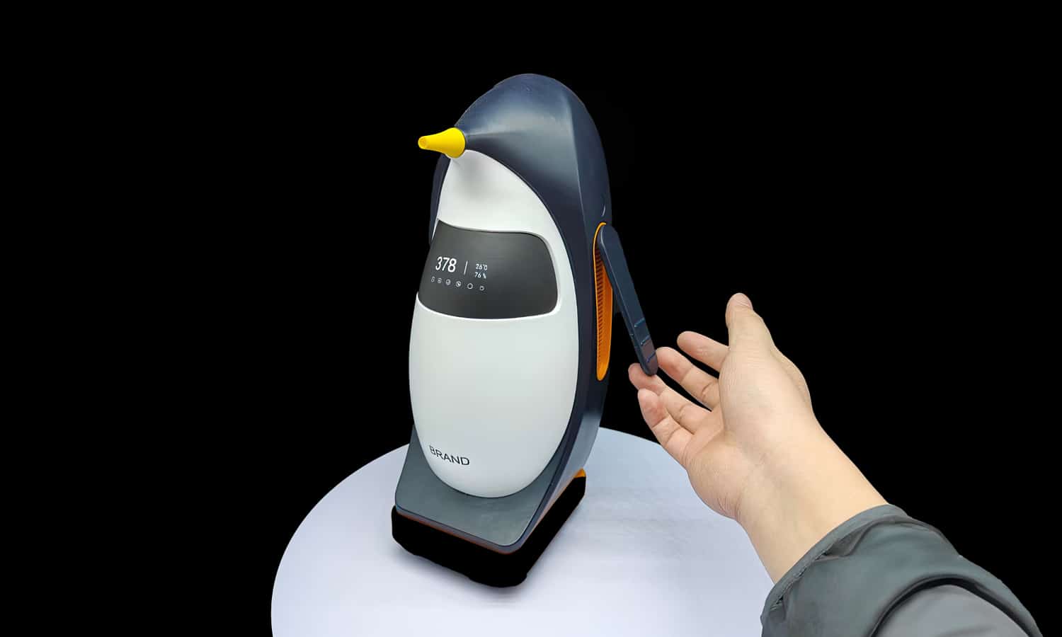 SLA 3D Printed Penguin Humidifier Air Purifier Resin Prototype - FacFox