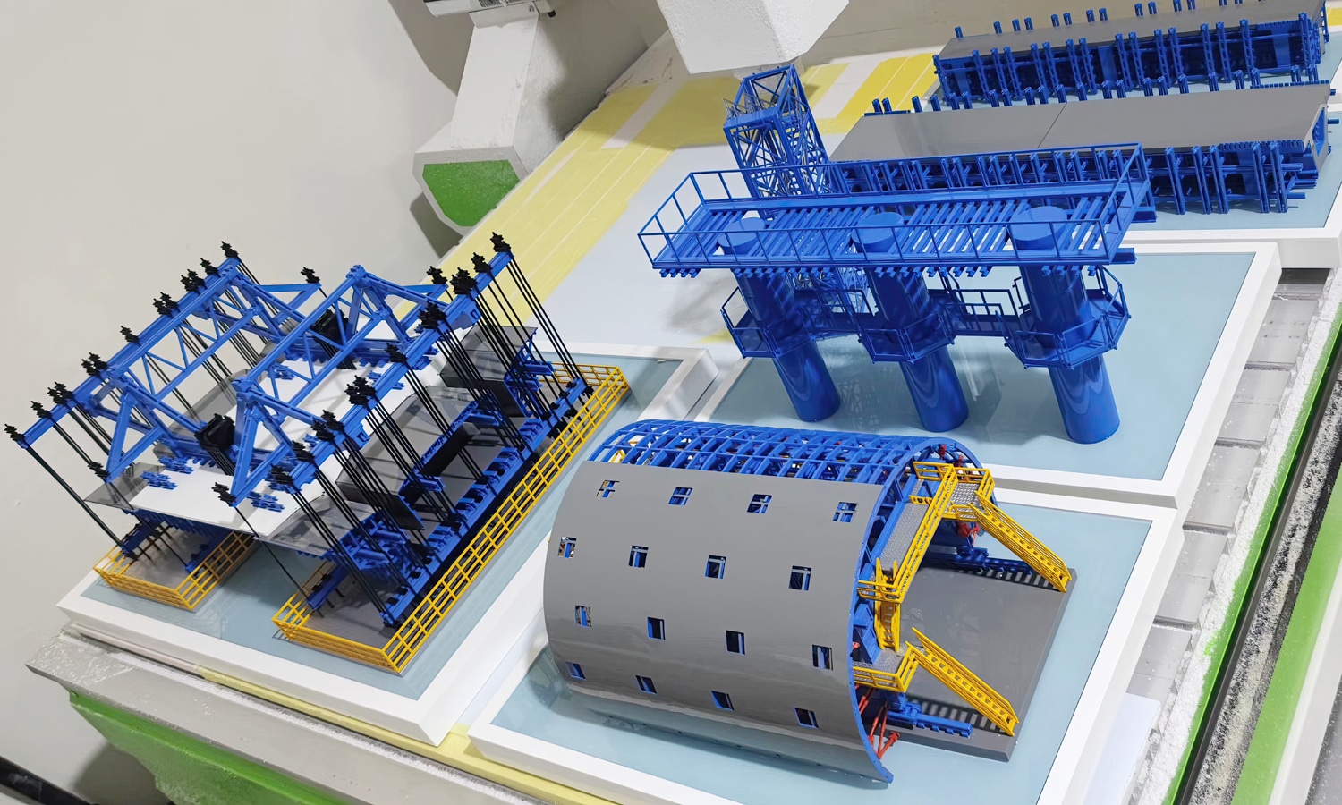 SLA 3D Printed Construction Equipment Resin Models