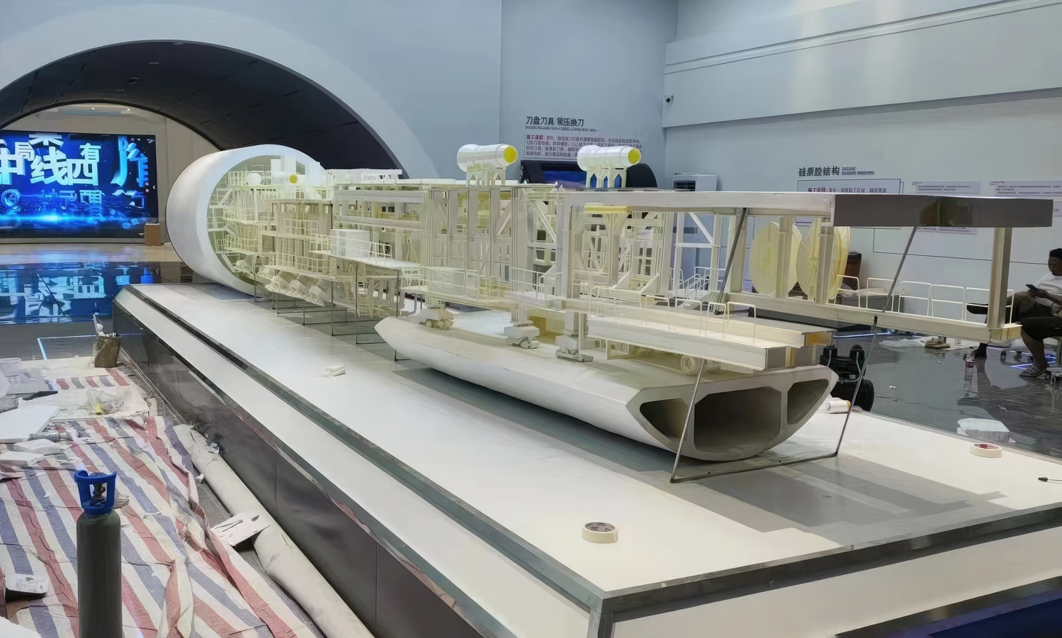 SLA 3D Printed Large-format Tunnelling Shield Machine Model