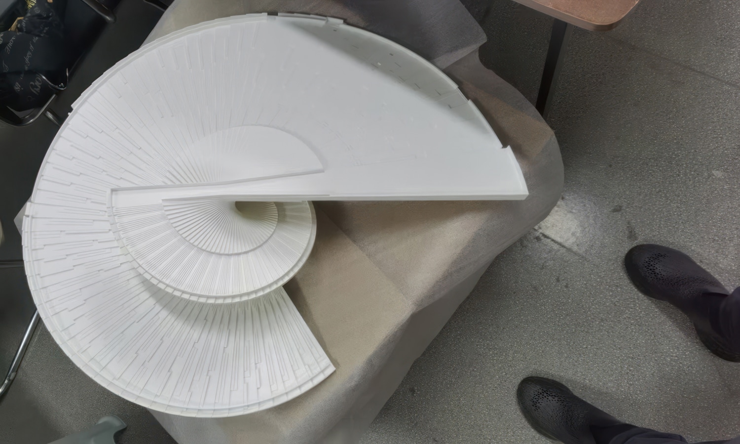 SLA 3D Printed Resin Spiral Opera House Architectural Model - FacFox