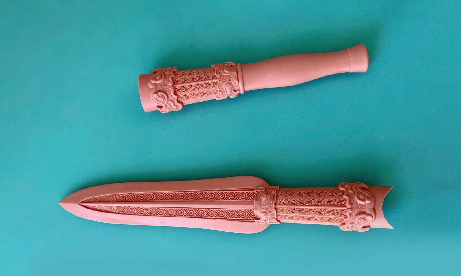 DLP 3D Printed Delicate Dagger Blade and Extension Rod - FacFox