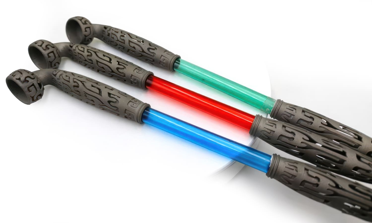 DMLS 3D Printed Titanium Tobacco Pipe with Colorful Glass Tube - FacFox