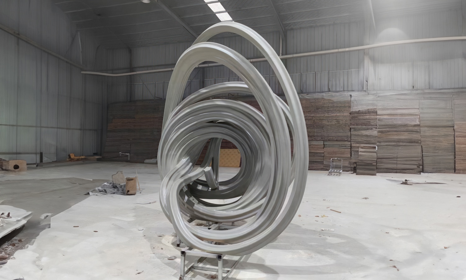 FDM 3D Printed Large-format Swirling Vortex Sculpture - FacFox