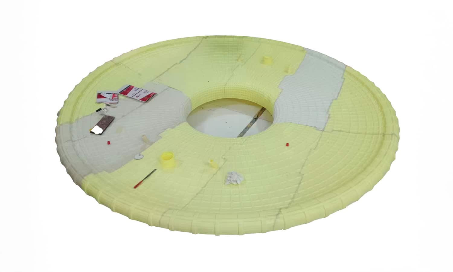 SLA 3D Printed Large-Format Resin UFO-Inspired Disk - FacFox