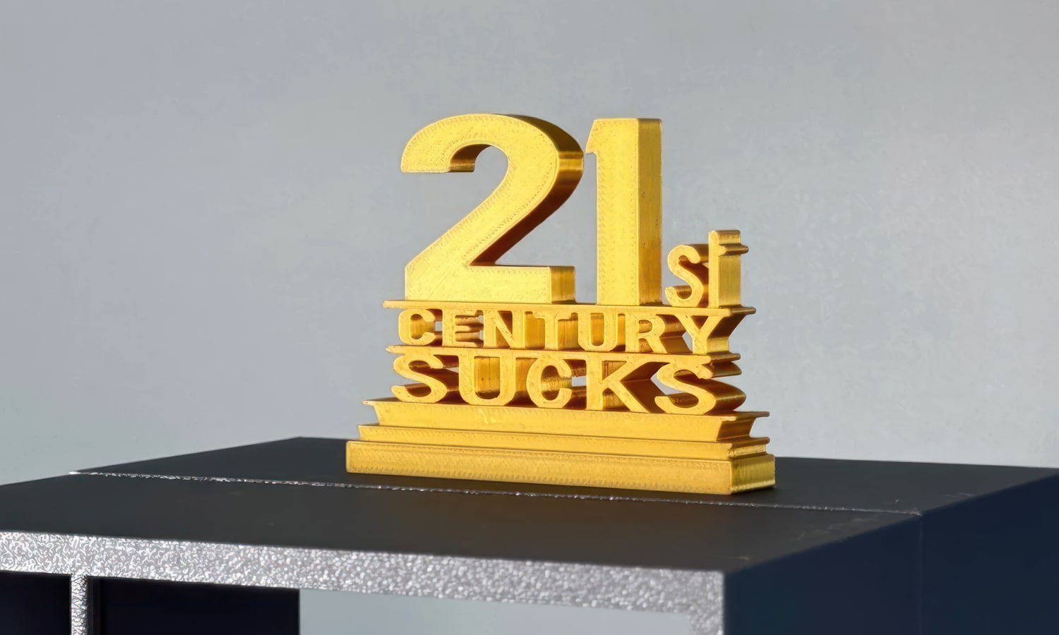 FDM 3D Printed 21st Century Sucks Meme Keychain - FacFox