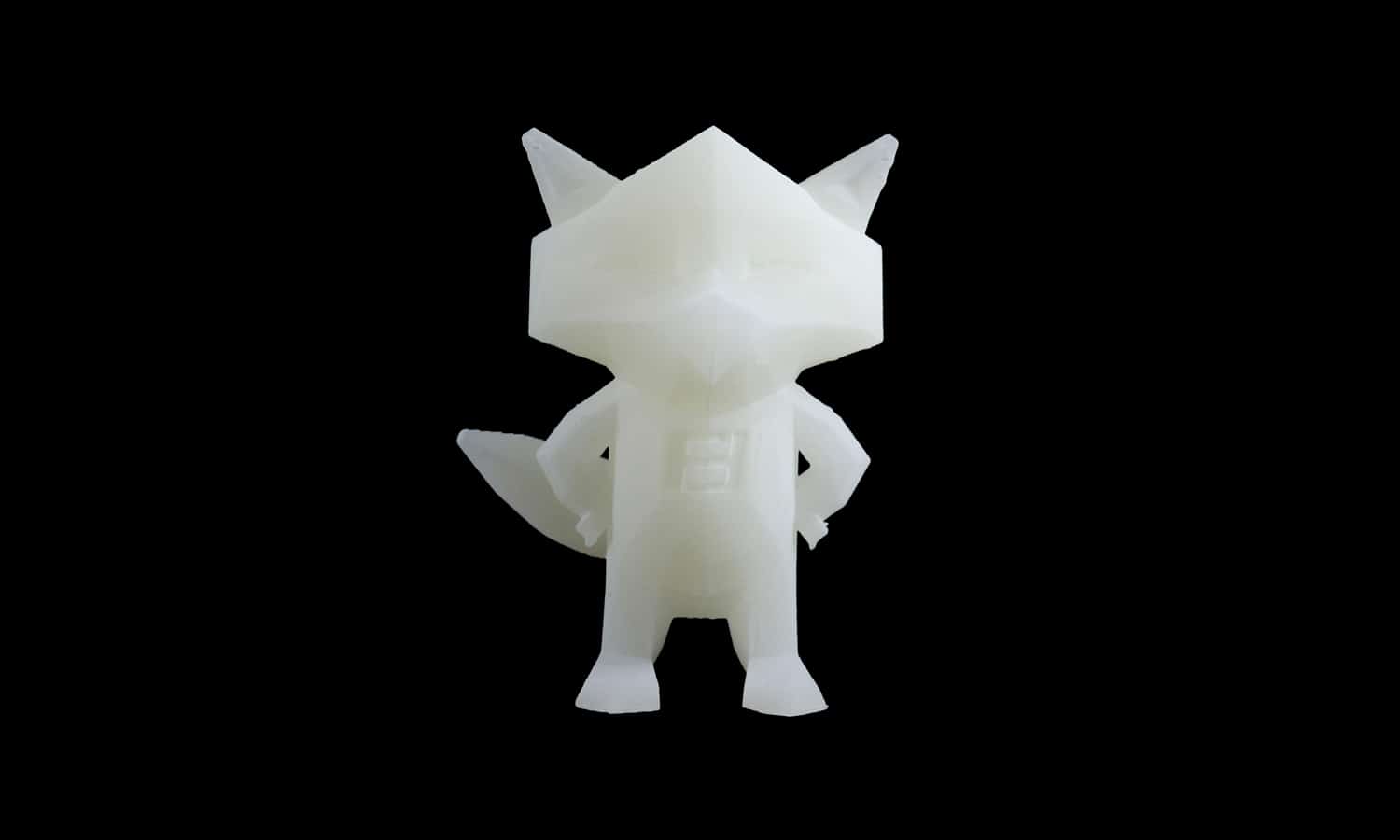 SLA 3D Printed High-temp Resin 140℃ Fox Mascot - FacFox