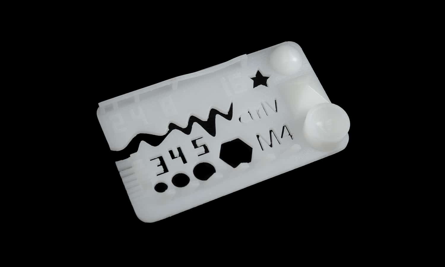 SLA 3D Printed Somos Ledo 6060 Resin Test Model - FacFox