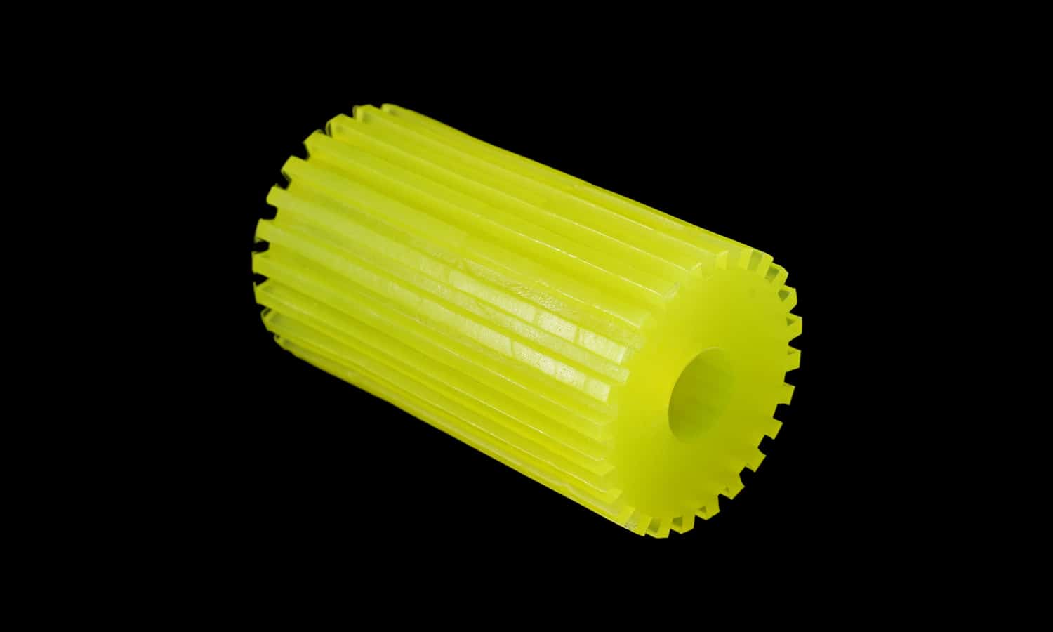 Injection Molded PU Gear Coupler with Vertical Ridge Design