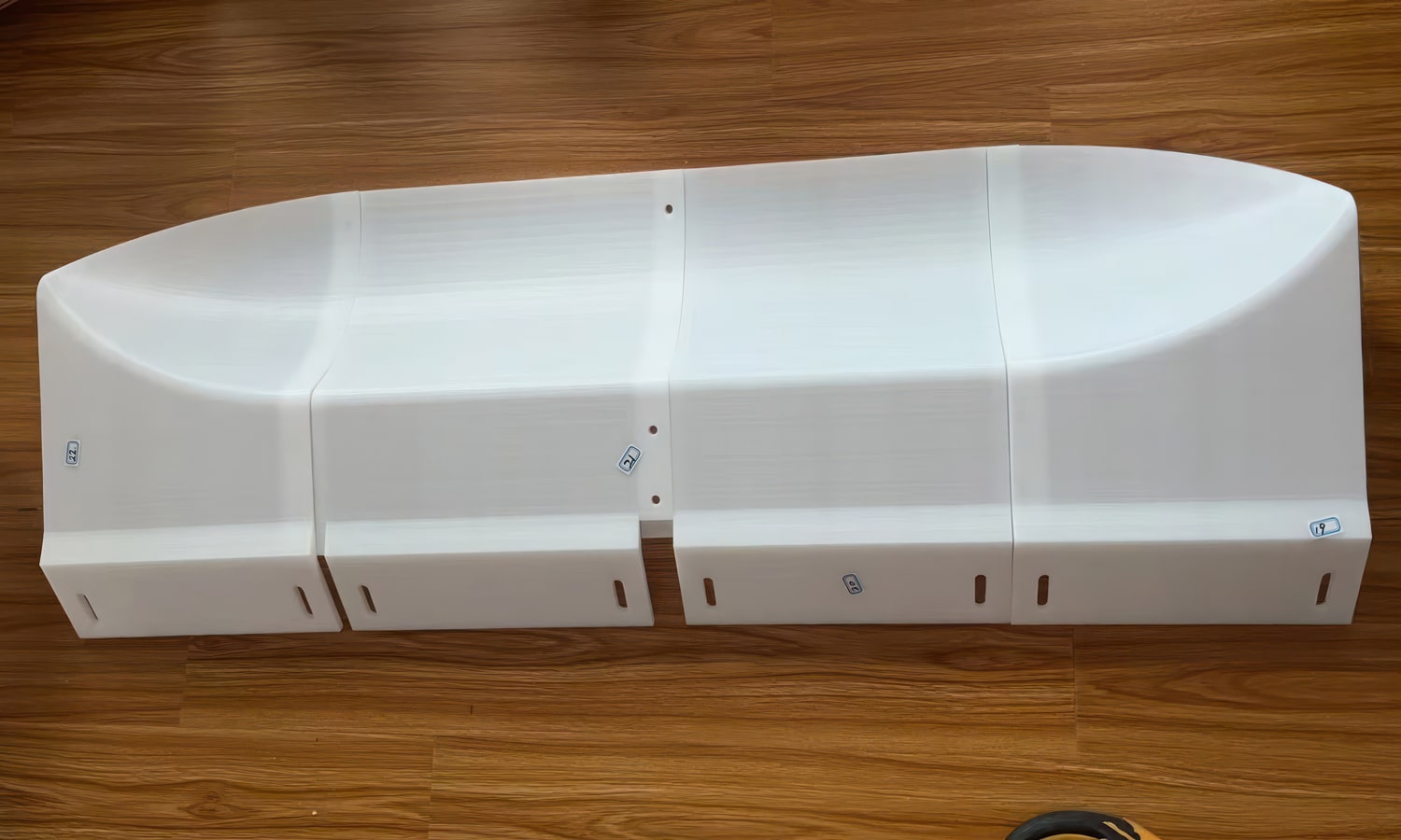 SLA 3D Printed Resin Streamlined Assembly Component - FacFox