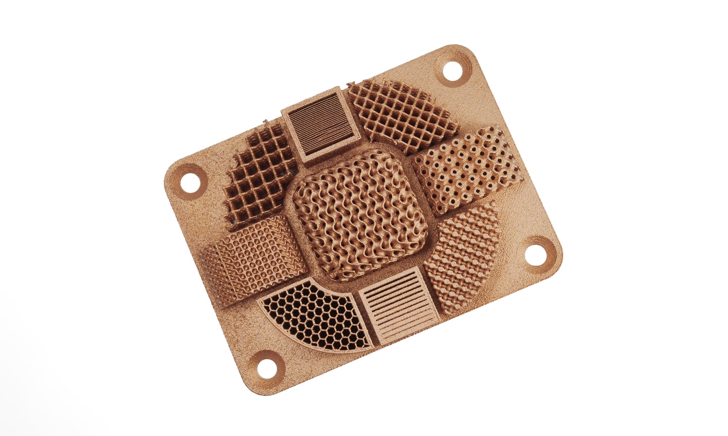 SLM 3D Printed Pure Copper Sample with Complex Geometries - FacFox