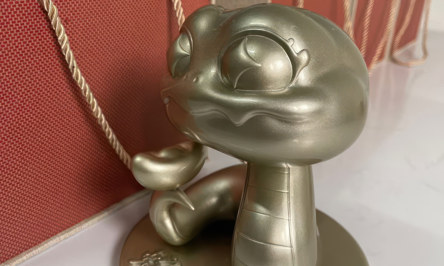 FDM 3D Printed Year of the Snake Statues with Metallic Finish - FacFox