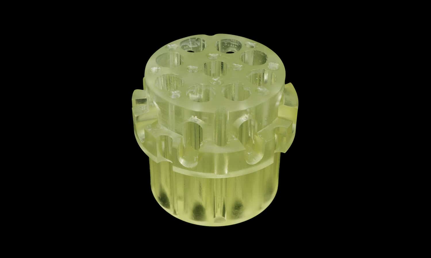 SLA 3D Printed High-temp Resin 238℃ Fluid System Part - FacFox