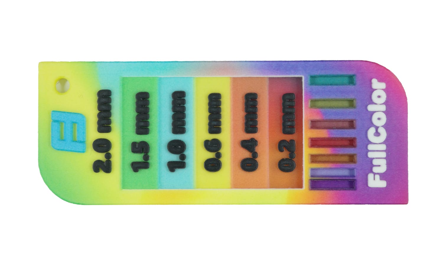 Mimaki 3D Printed Full-color Wall Thickness Tester - FacFox