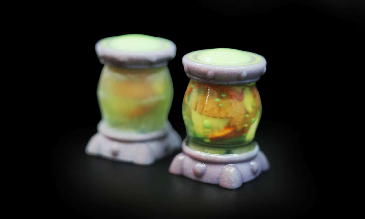 Mimaki 3D Printed Translucent Resin Keycaps Comparison - FacFox