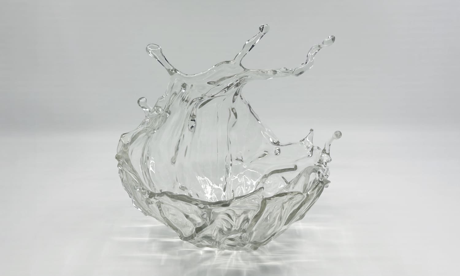 SLA 3D Printed AI-Generated Crystal Splash Resin Bowl - FacFox