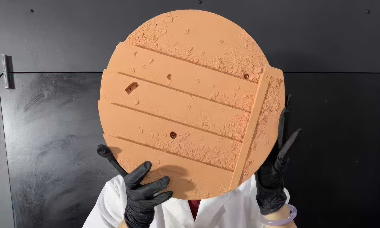 SLA 3D Printed Display Base with Steps and Organic Details - FacFox