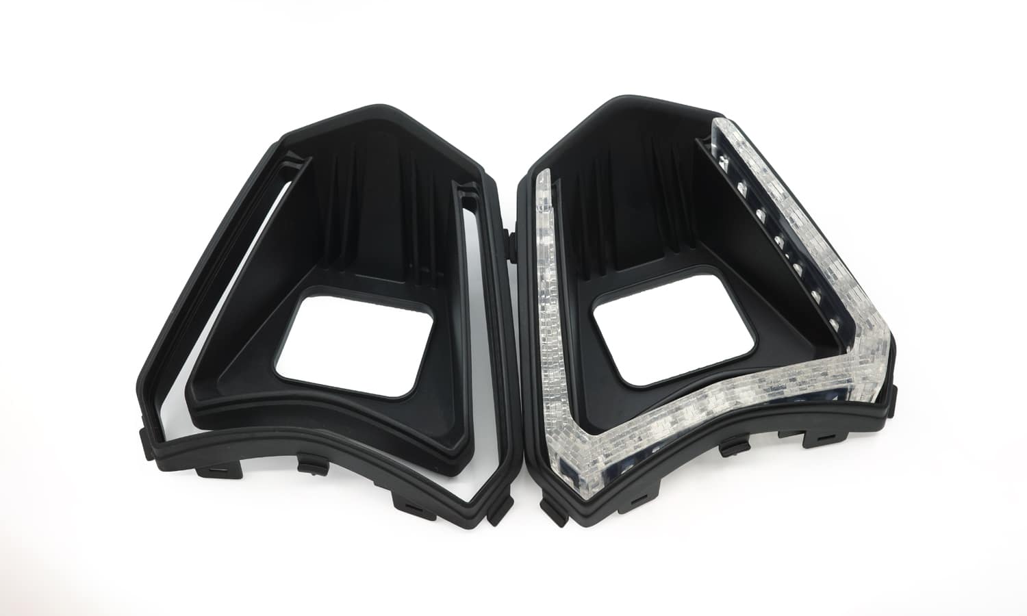 3D Printed Transparent Light Guide Motorcycle Lighting Assembly