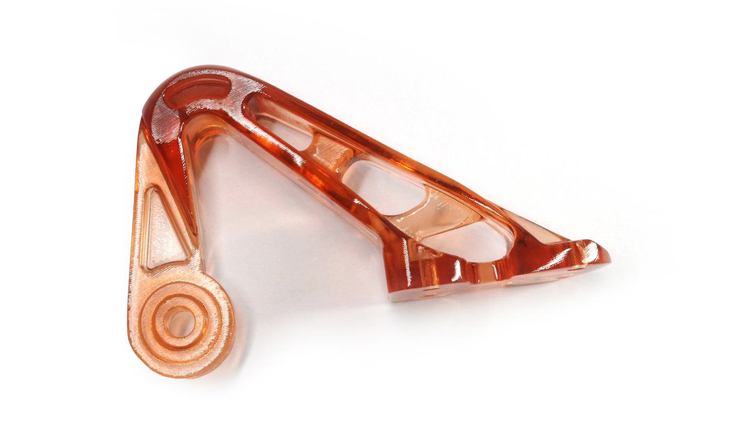 3D Printed Complex Geometric Test Unit of Clear High-temp Resin